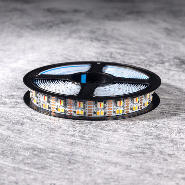 RGBAW LED Tape, 5050/2835 SMD Chips, 24V, Single Cut Point, 5M Roll ...
